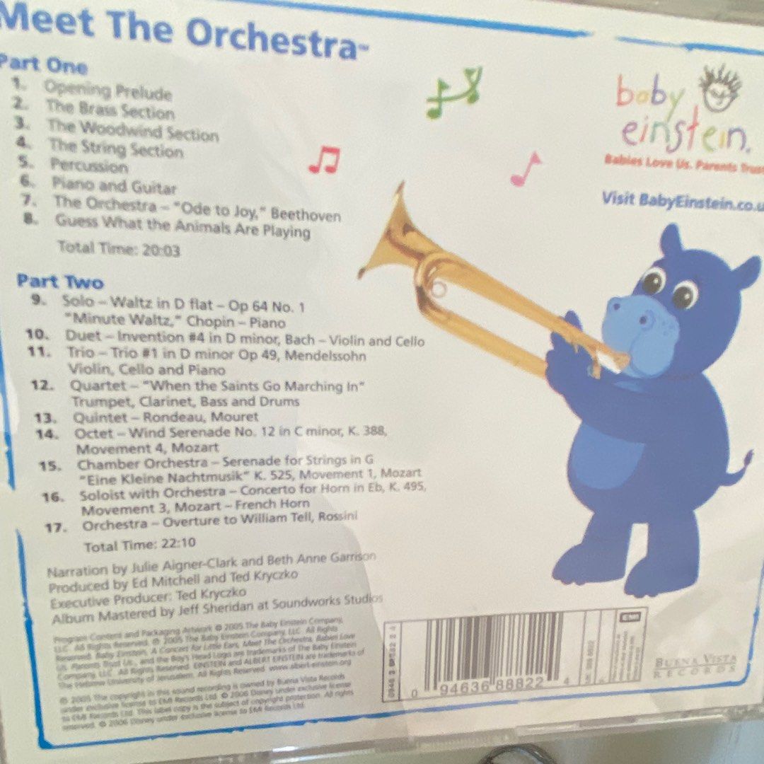 CD baby Einstein the Walt Disney Co meet the orchestra, 興趣及遊戲, 音樂、樂器 ...