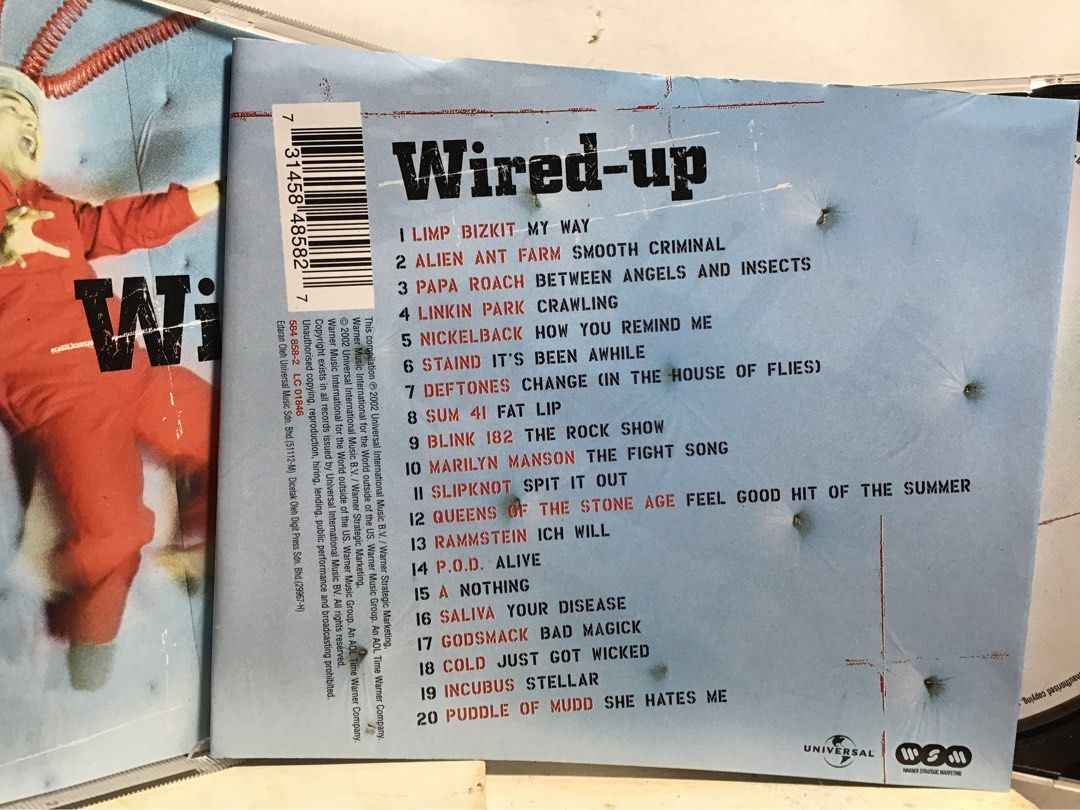 CD Wired - Up - Staind Slipknot Linkin Park Lim Bizkit OOP ORIGINAL ...