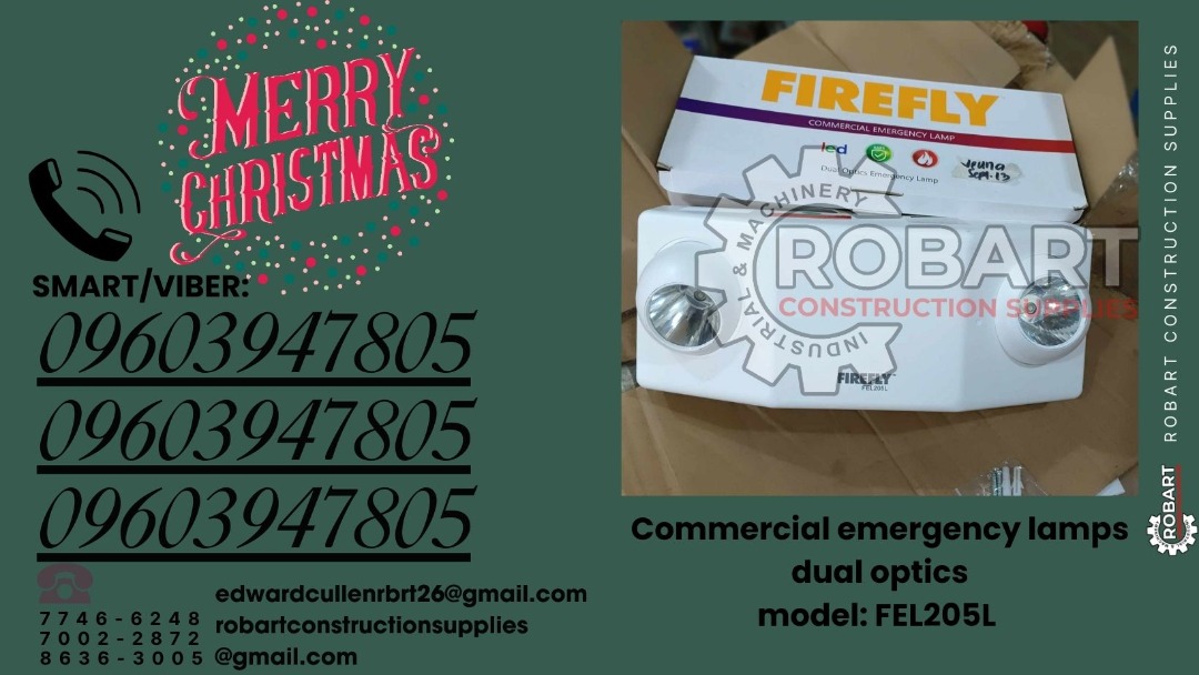 Commercial emergency lamps dual optics model: FEL205L 2 X 3WATTS ...