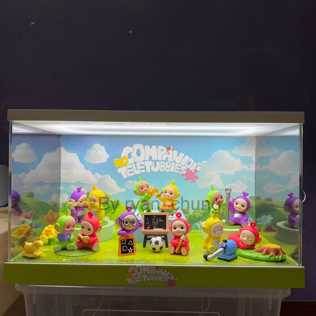 Companion Teletubbies home display box with/without LED light(pop mart ...