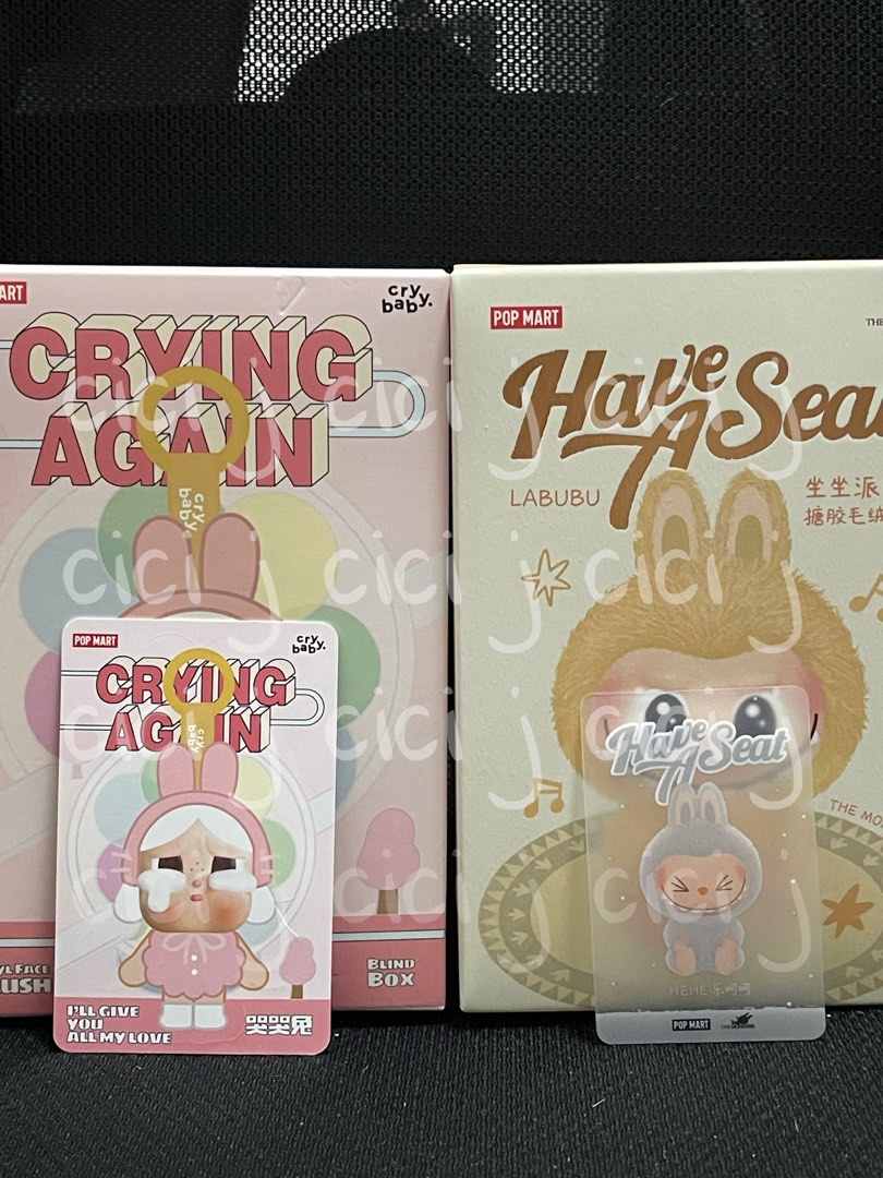 Crybaby Crying Again - Bunny & Labubu v2 Hehe, Hobbies & Toys, Toys ...