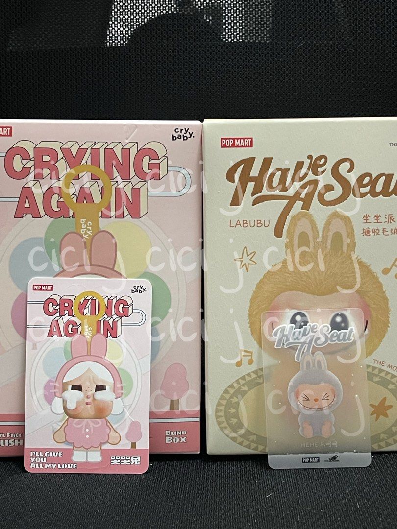Crybaby Crying Again - Bunny & Labubu v2 Hehe, Hobbies & Toys, Toys ...