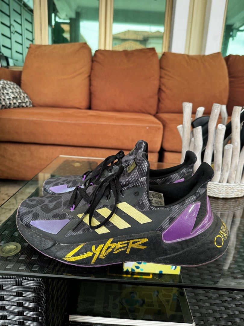 Cyberpunk 2077 x adidas X9000L4 'Black Metallic Gold', Men's Fashion ...