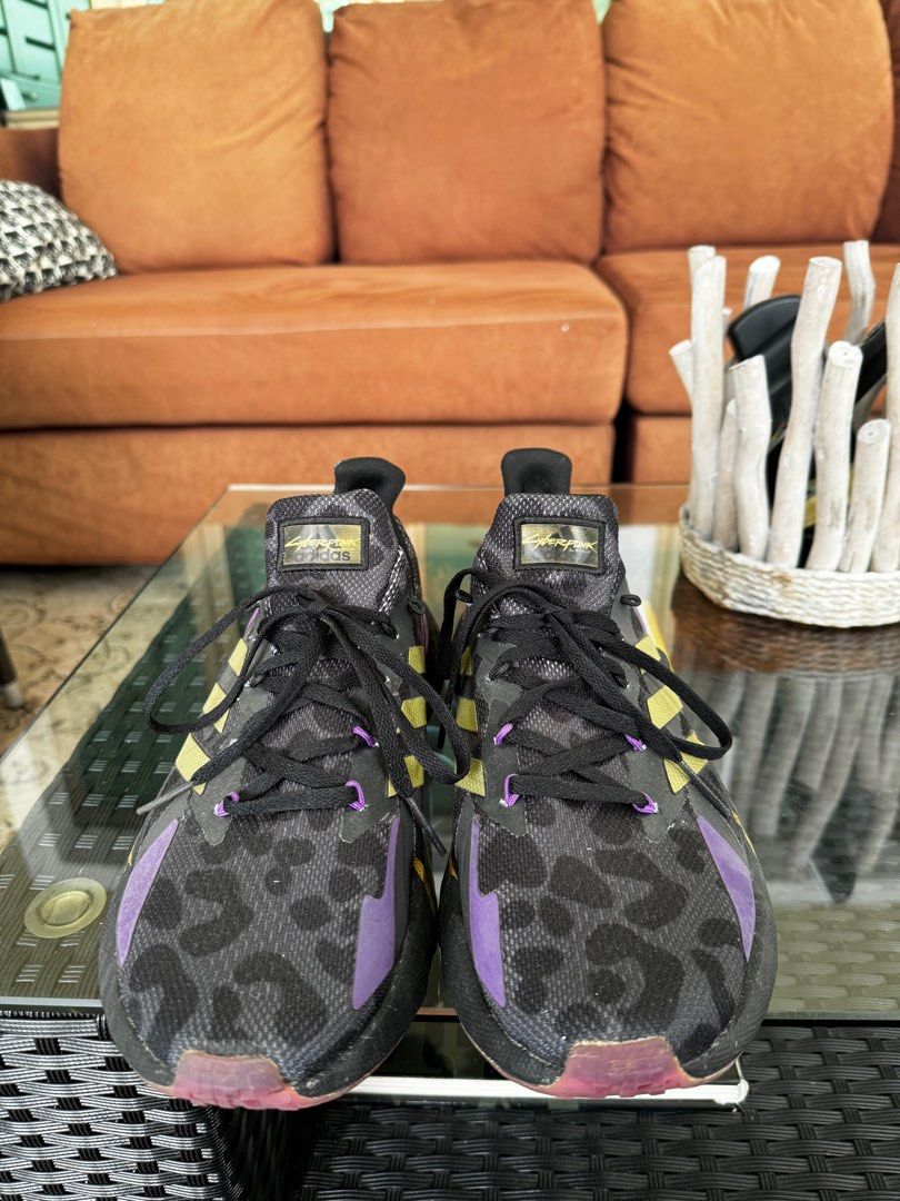 Cyberpunk 2077 x adidas X9000L4 'Black Metallic Gold', Men's Fashion ...