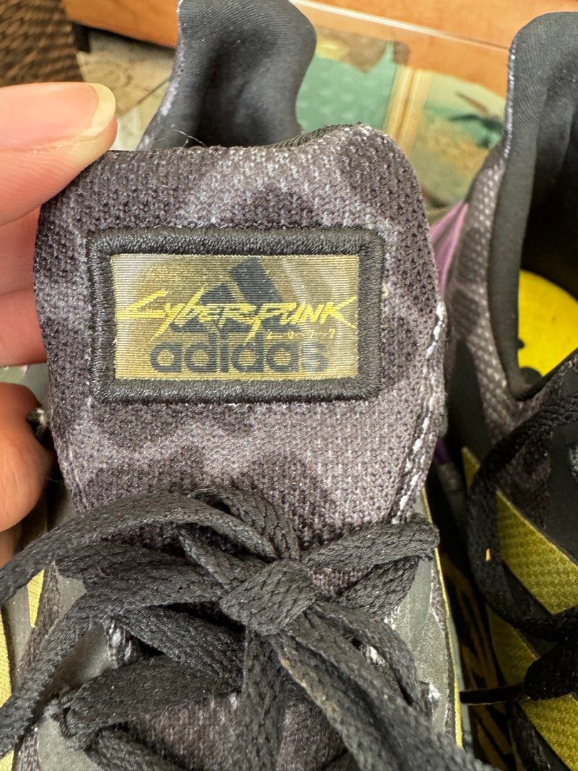 Cyberpunk 2077 x adidas X9000L4 'Black Metallic Gold', Men's Fashion ...