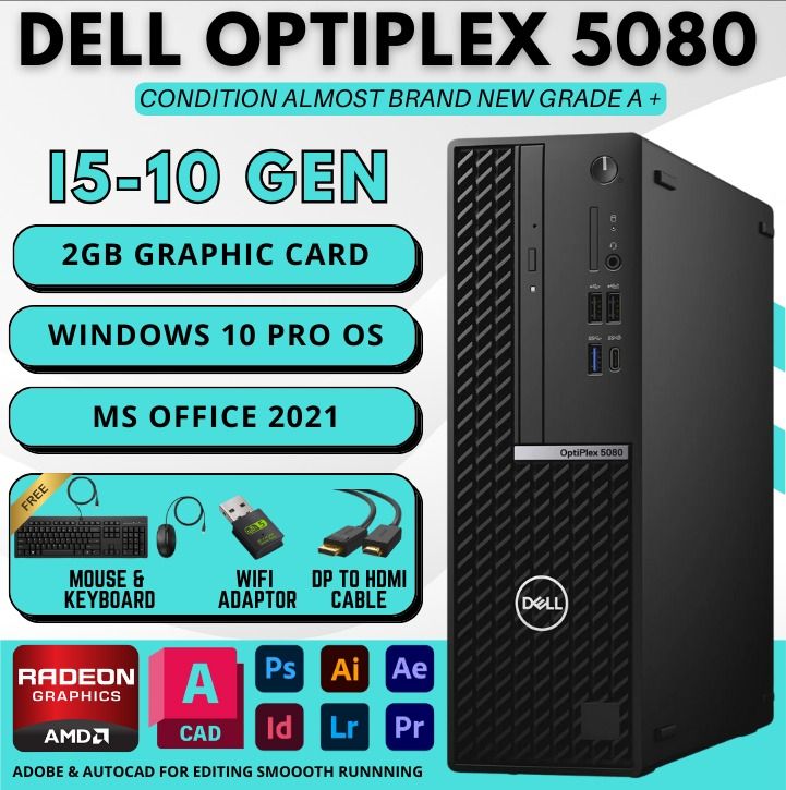 Dell Optiplex 5080 i5 10gen Windows OS Microsoft Office 2021 Business ...