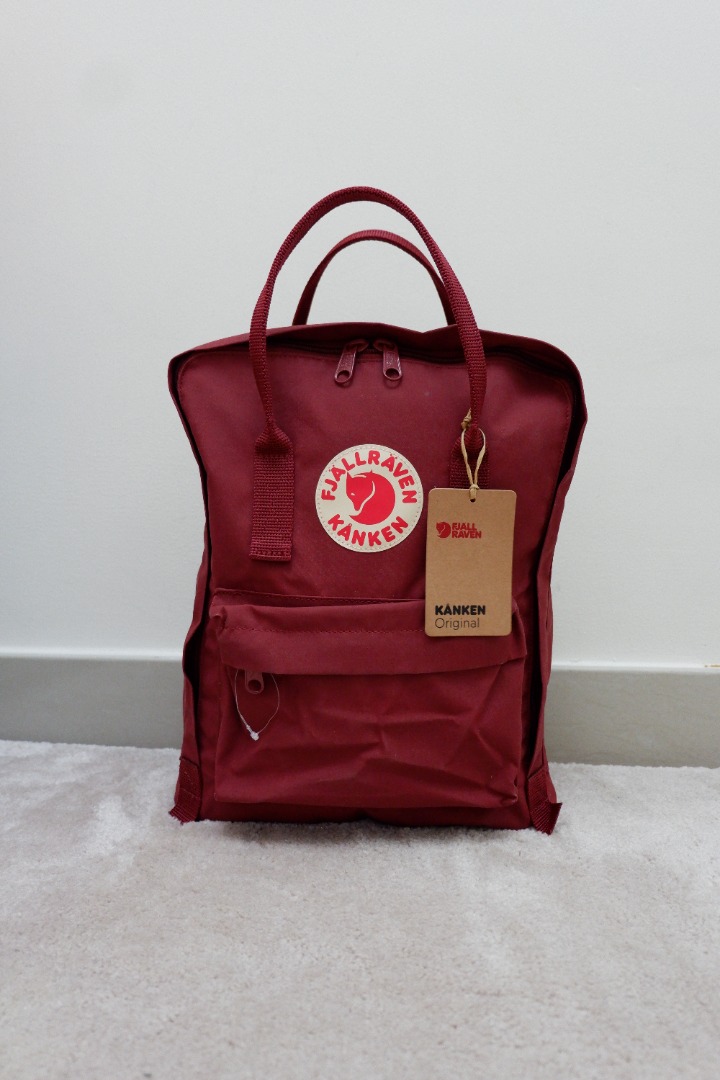 Fjallraven | Kanken Backpack in Ox Red, Women's Fashion, Bags & Wallets ...