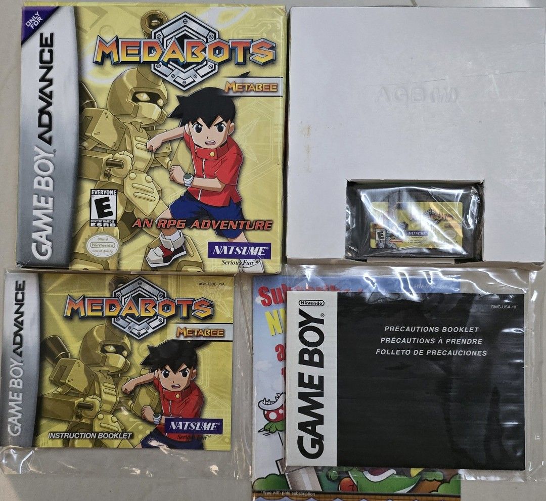 Gameboy Advance Game 2001 Medabots Matabee Version Complete Box, Manual ...