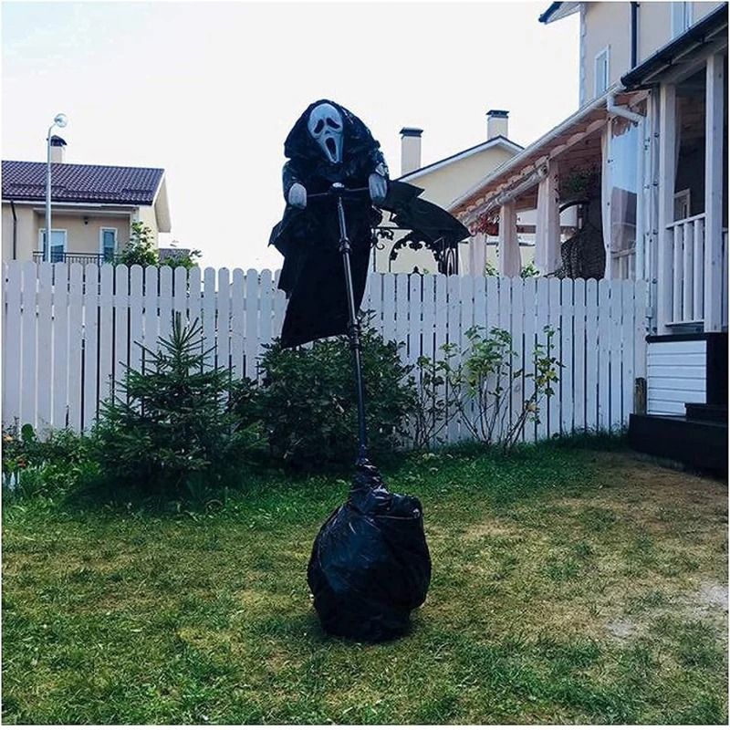 Garden Ghostface Scream Scarecrow Yard Hanging Scary Halloween ...