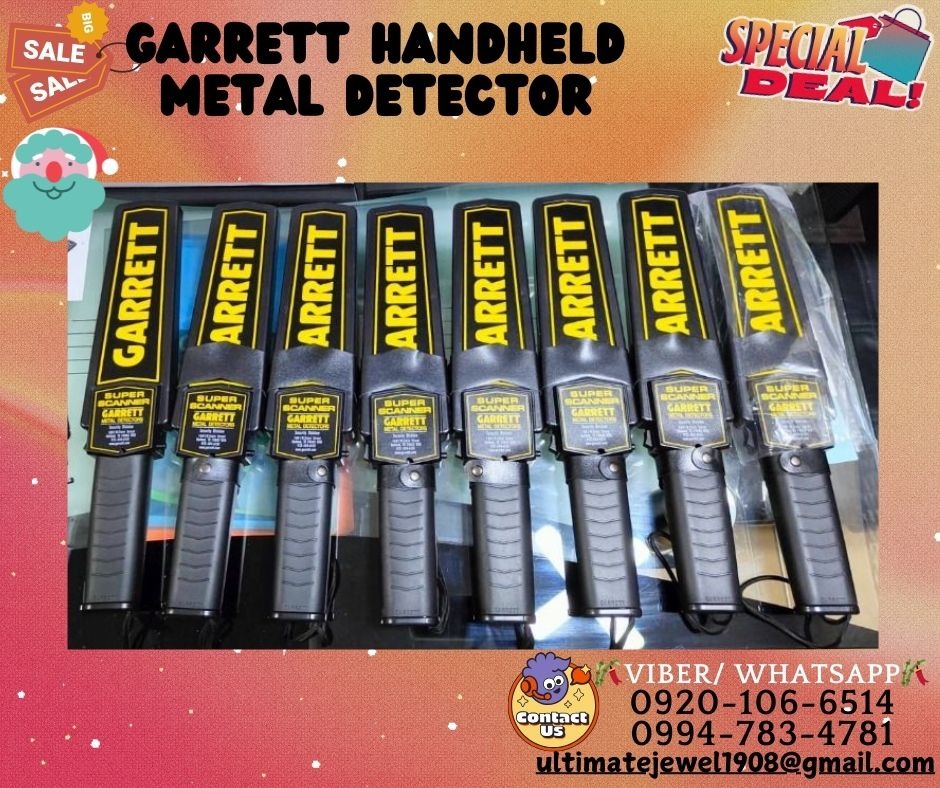 GARRETT HANDHELD METAL DETECTOR SECURITY SCANNER ON-HAND AND BRAND NEW ...