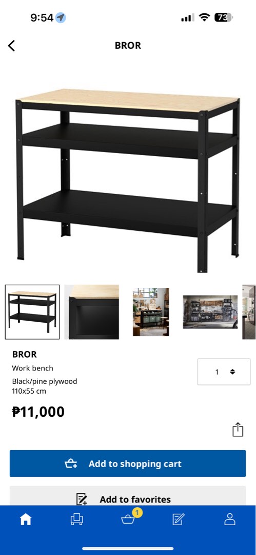Ikea BROR (display rack), Furniture & Home Living, Kitchenware ...
