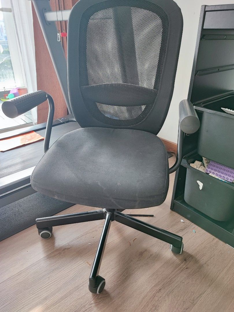 Ikea Flintan Swivel chair office chair, Furniture & Home Living ...