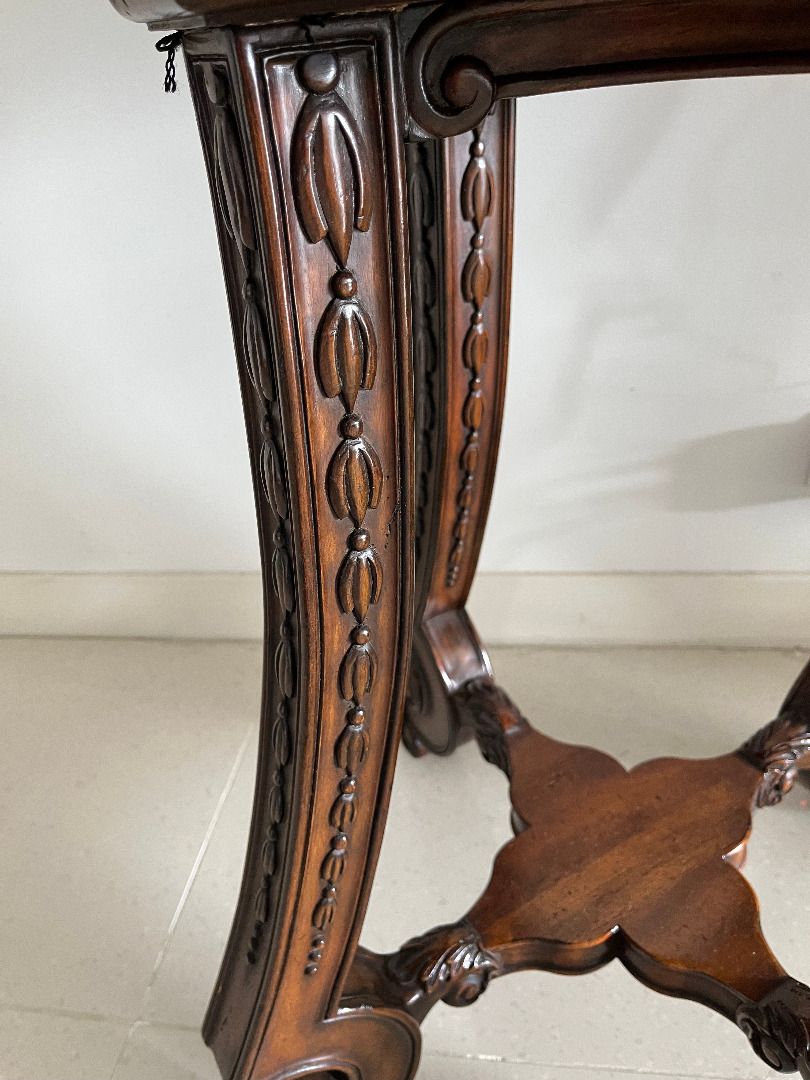 IMPORTED SOLID OAK WOOD SPLIT TABLE COME WITH CHESS BOARD AND CAN TWIST ...