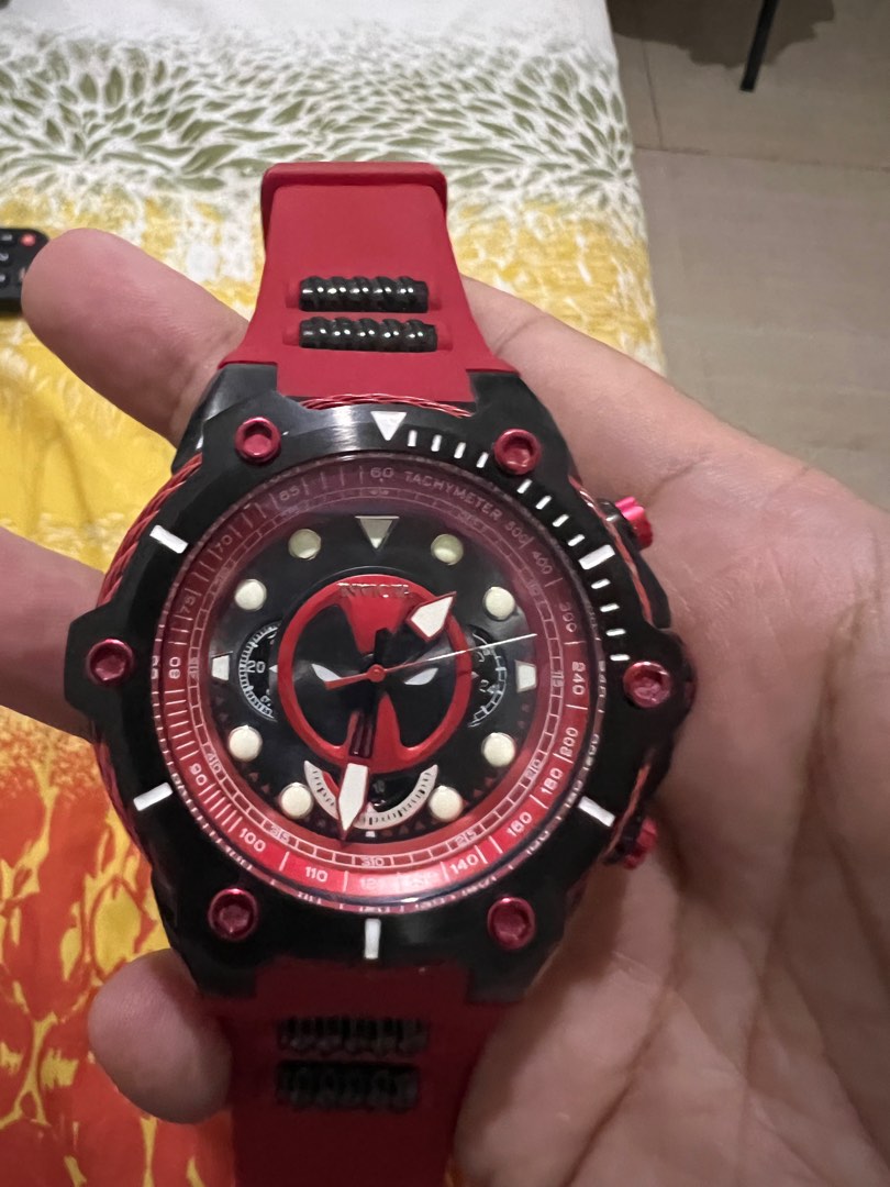 Invicta marvel watch - deadpool, Men's Fashion, Watches & Accessories ...