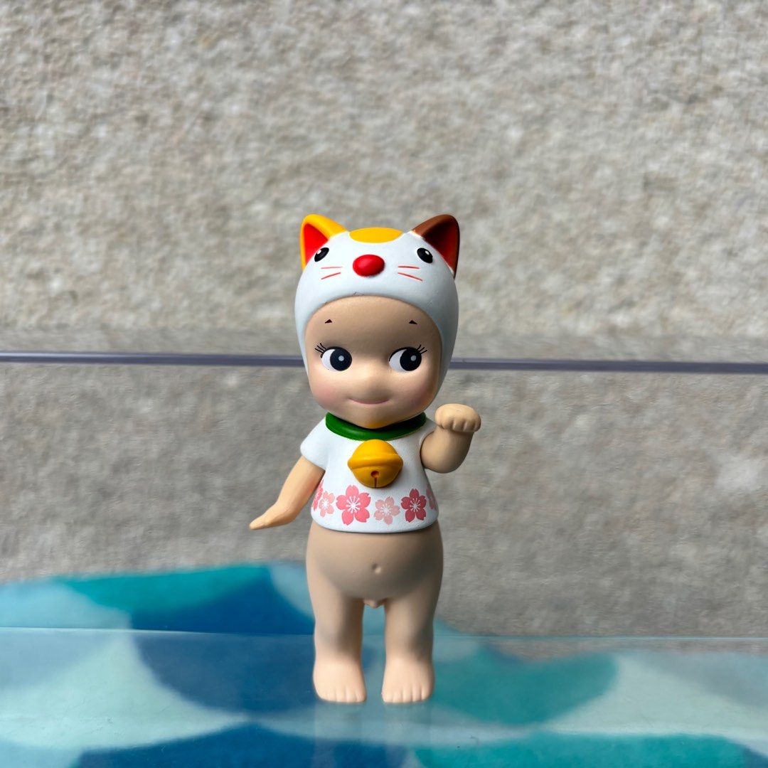 Japanese Good Luck Sonny Angel - White Lucky Calico Cat, Hobbies & Toys ...