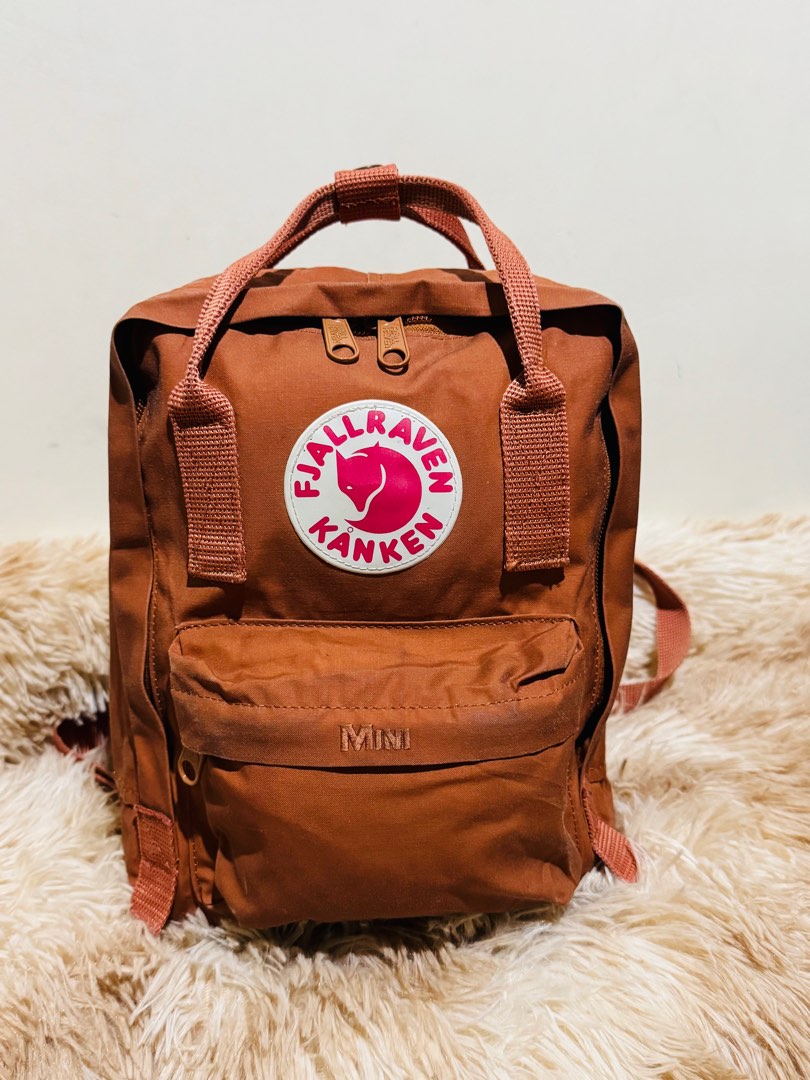 Kanken Mini backpack small size in rust color, Women's Fashion, Bags ...
