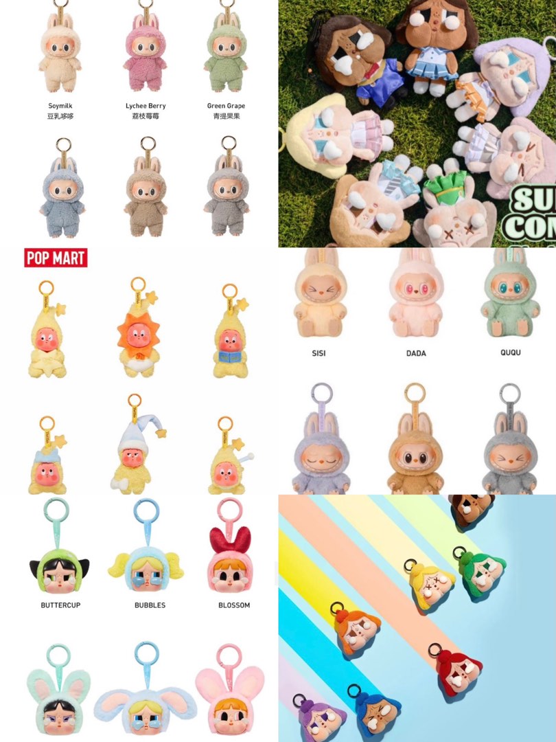 Labubu Macaron v1 have a seat v2 crybaby cheer up sunset powerpuff ...