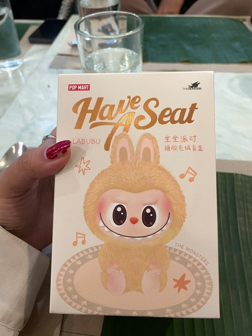 LABUBU V2 HAVE A SEAT BABA AUTHENTIC ON HAND SEALED, Hobbies & Toys ...