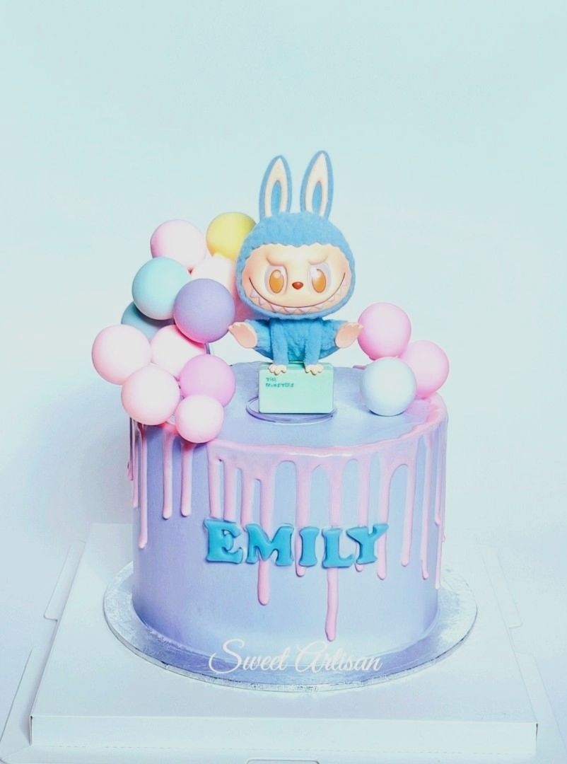 Labubu yoga theme cake/ Labubu cake, Food & Drinks, Homemade Bakes on ...