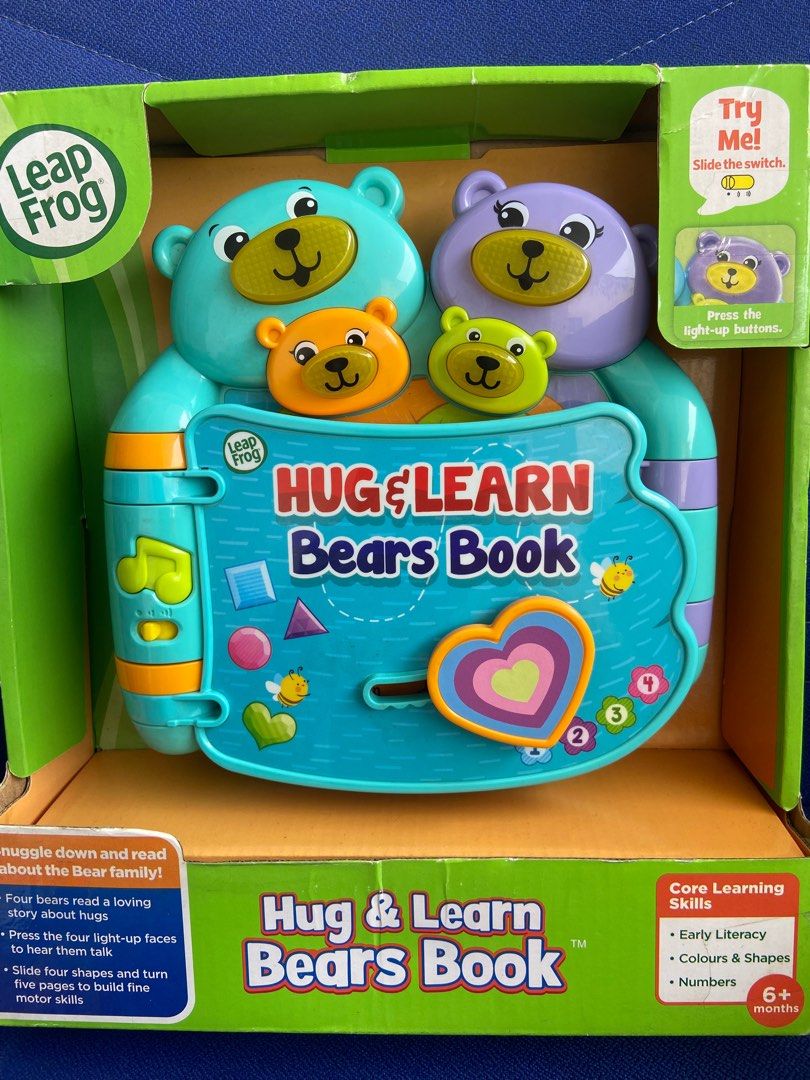 leapfrog hug&learn bears book, Babies & Kids, Infant Playtime on Carousell