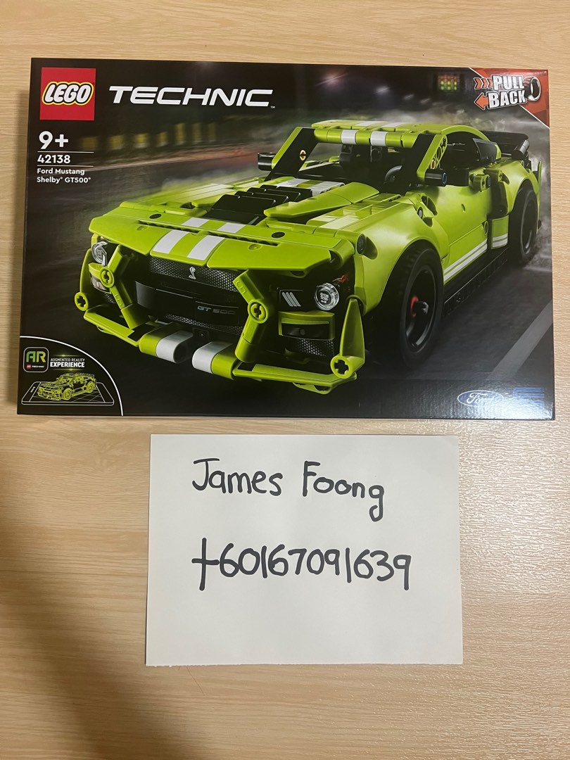 [READY STOCK] LEGO 42138 TECHNIC Ford Mustang Shelby GT500, Hobbies ...