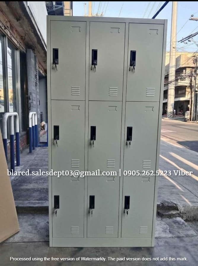 LOCKER : 9 DOOR || NK - LOCKERS Steel with powder coating Padlock hasp ...