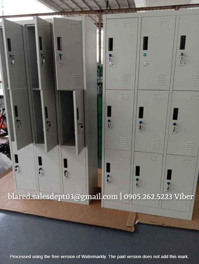 LOCKER : 9 DOOR || NK - LOCKERS Steel with powder coating Padlock hasp ...