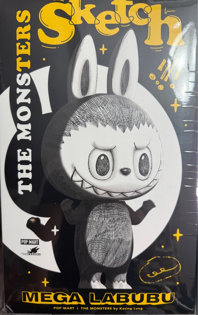Mega Labubu Sketch 400%, Hobbies & Toys, Toys & Games on Carousell