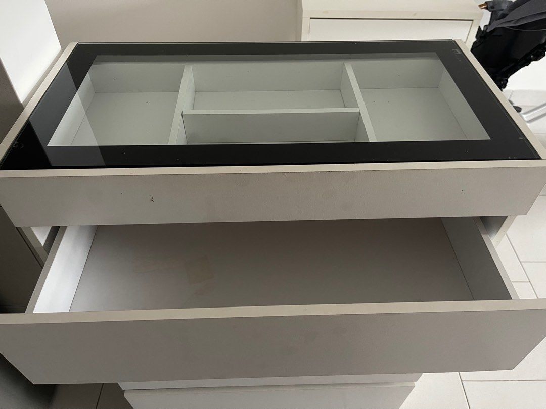 Meja komputer, kabinet laci. Computer table, drawer cabinet, Furniture ...