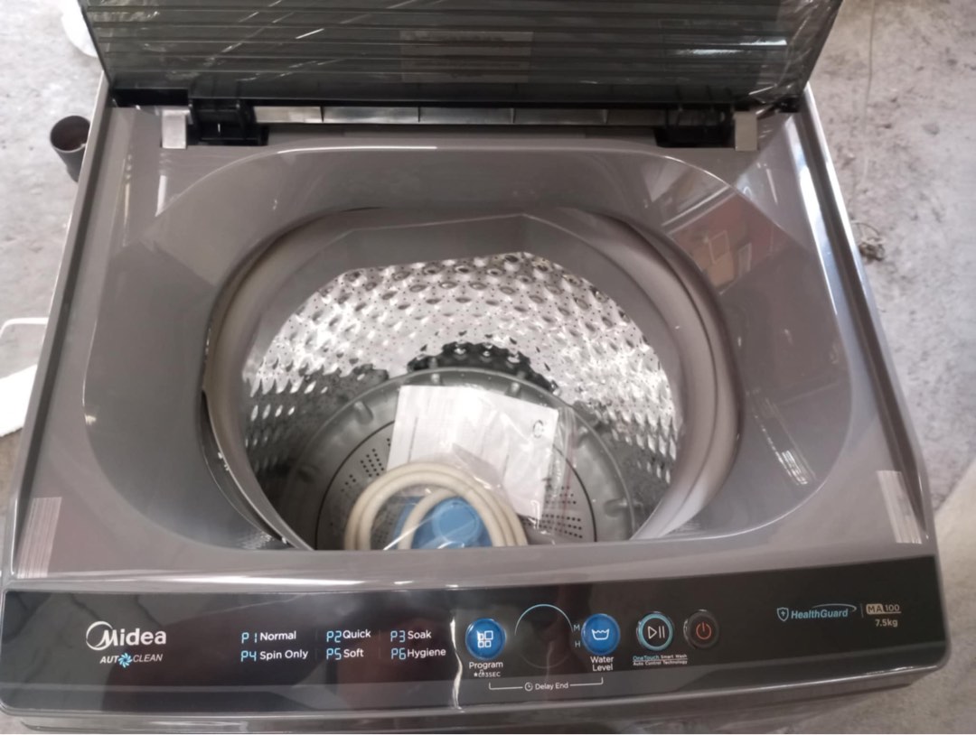 MIDEA AUTOMATIC WASHING MACHINE 7.5kg, TV & Home Appliances, Washing ...