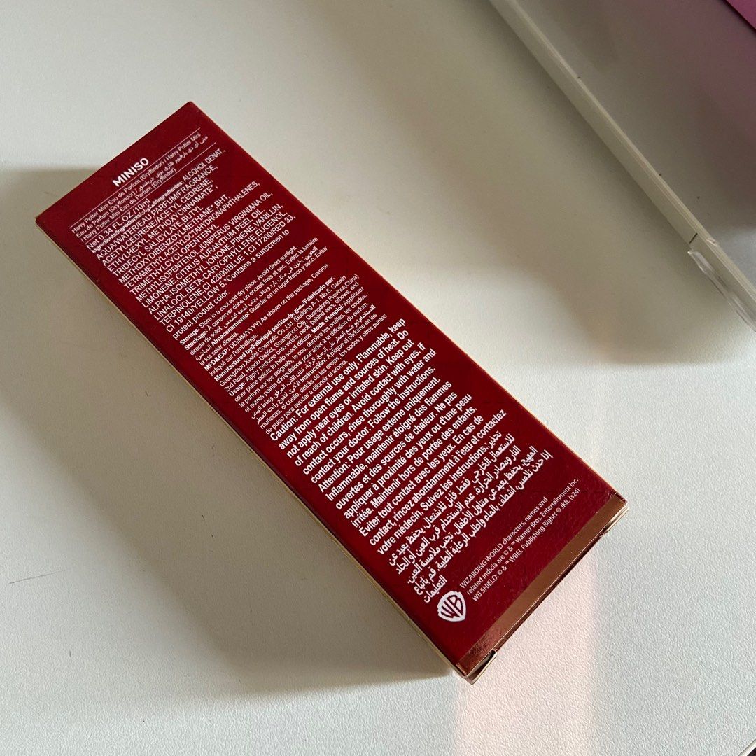 MINISO x Harry Potter Gryffindor Roll On EDP Perfume, Hobbies & Toys ...