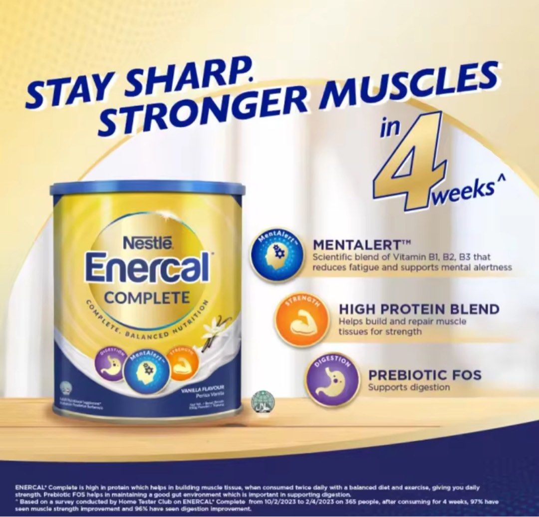 Nestle Enercal Complete 850g, Health & Nutrition, Health Supplements ...