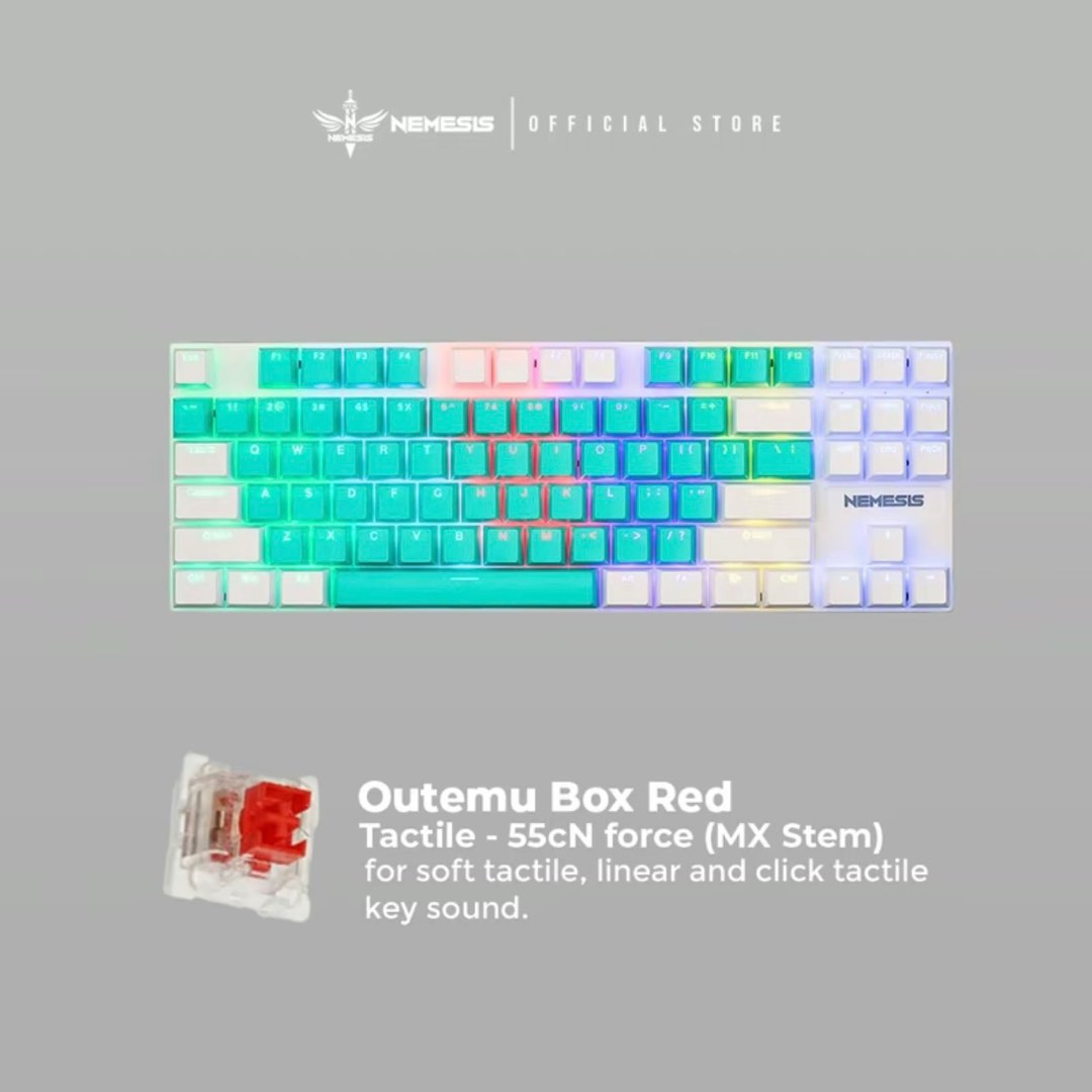 NYK Nemesis Official EZALOR Tenkeyless Gaming RGB Mechanical Keyboard ...