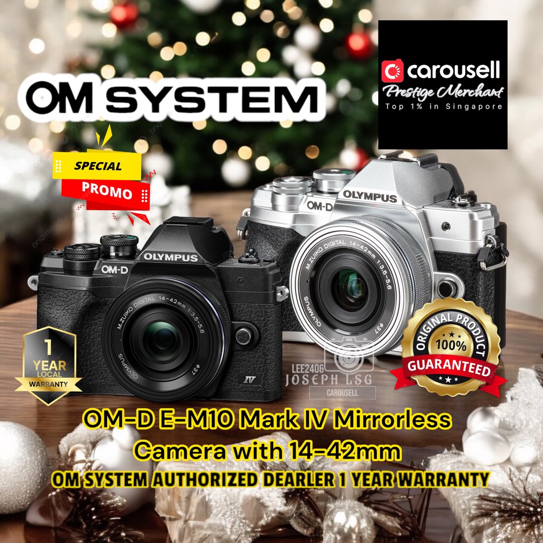 Olympus OM-D E-M10 Mark IV Mirrorless Camera with 14-42mm EZ Lens ｜OM ...
