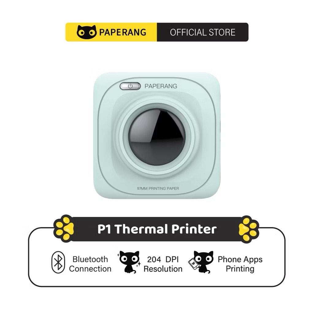 Paperang P1 Thermal Mini Wireless Printer Bluetooth Small Pocket ...