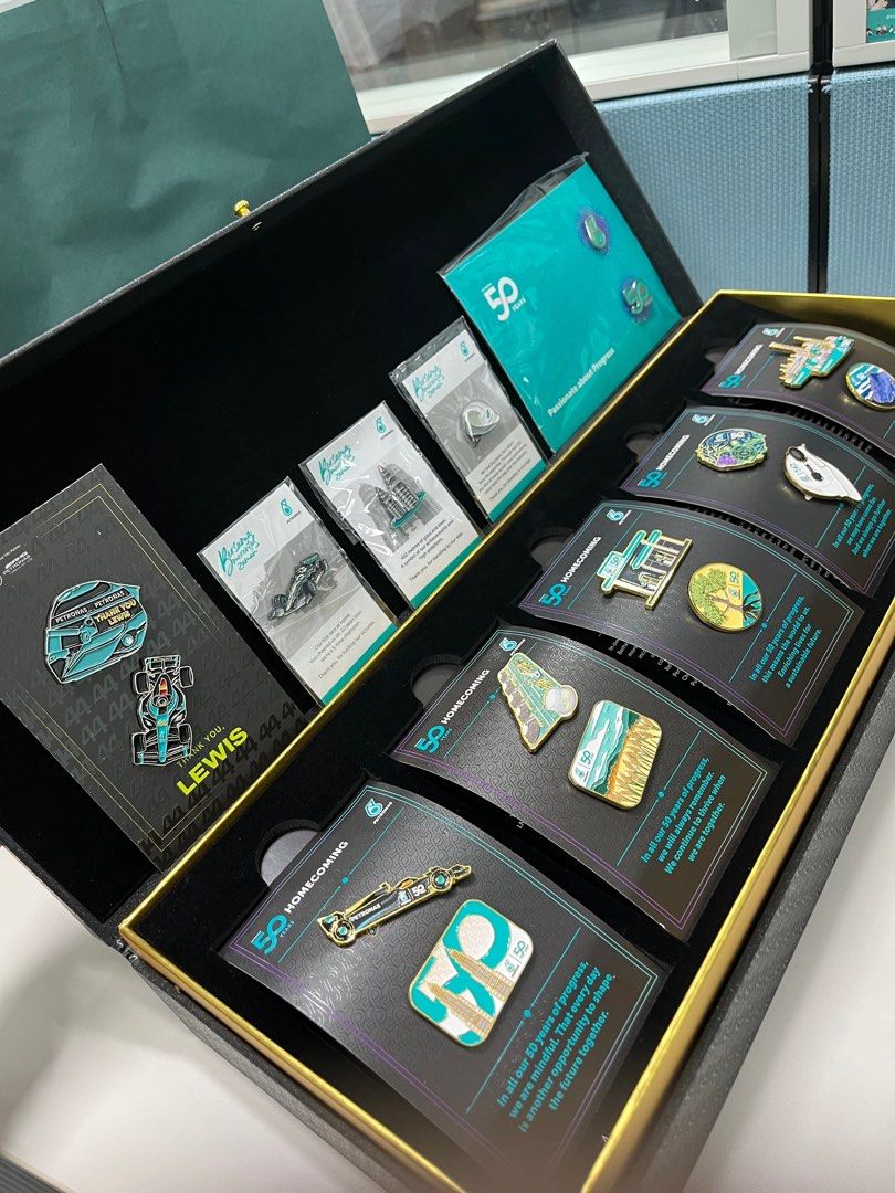 PETRONAS 50 Years Collectible Pins & Limited Edition Lewis Hamilton ...