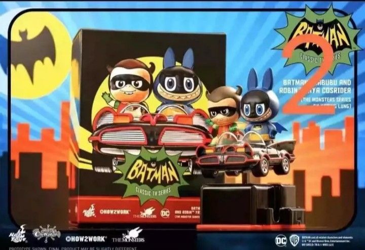POPMART LABUBU HOTTOYS X BATMAN YAYA COS RIDING KASING LUNG 1 SET ...