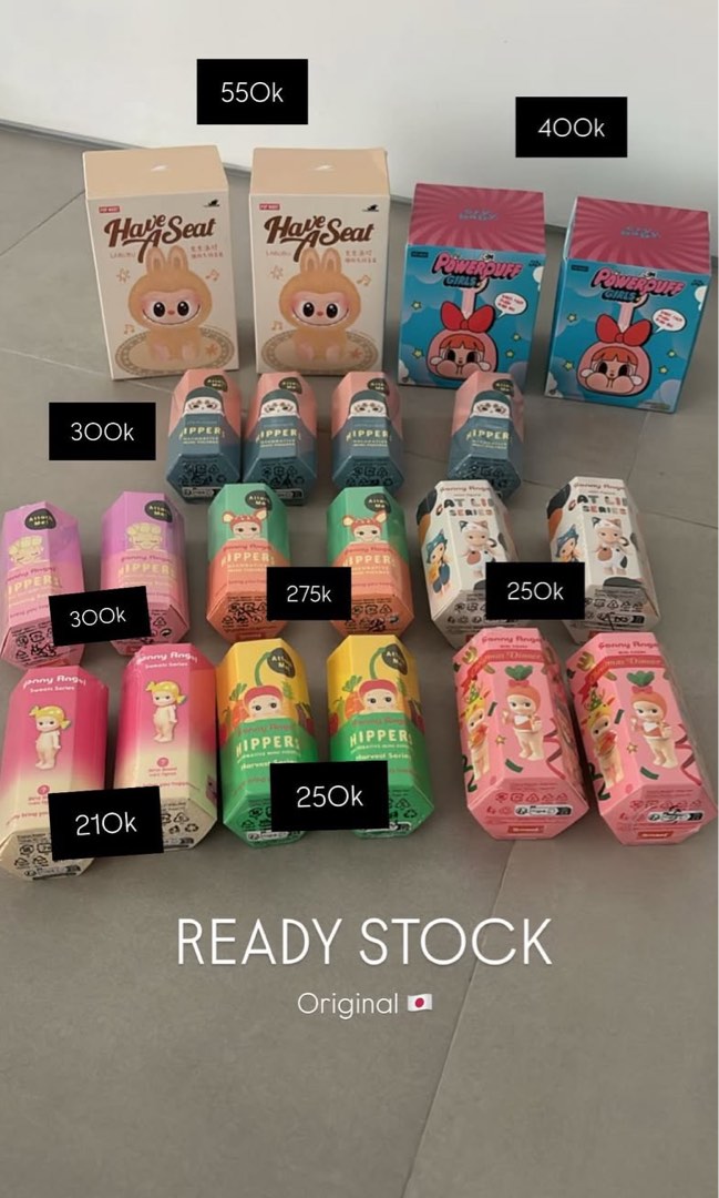 Popmart labubu mofusand sonny angel powerpuff girls hippers, Toys ...