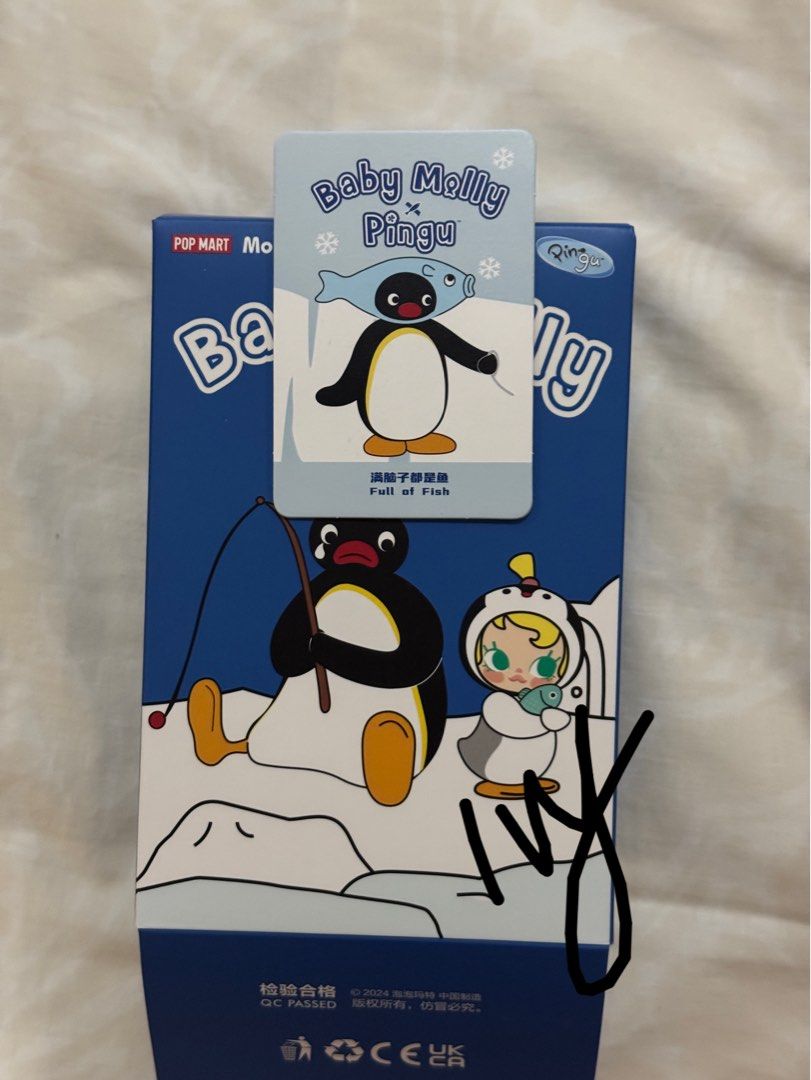 Popmart Molly Pingu Full of Fish, Hobbies & Toys, Toys & Games on Carousell