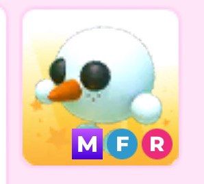 Roblox Adopt Me Mega Fly Ride Snowball Pet Adopt Me MFR Snowball Pet ...