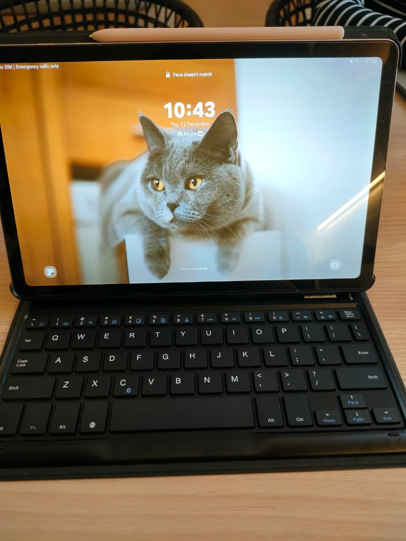 Samsung Tablet S6 Lite 4/128 GB Full Set, Telepon Seluler & Tablet ...