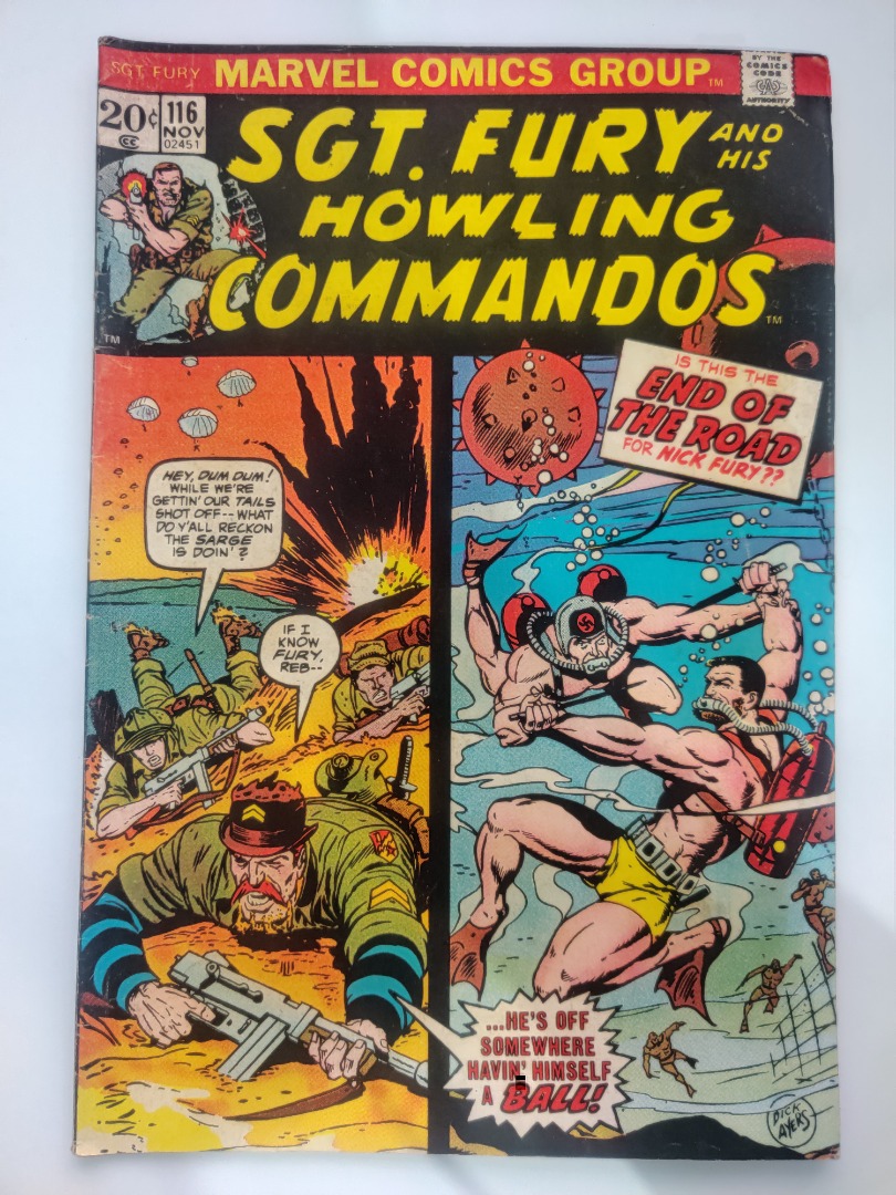 Sgt. Fury and His Howling Commandos Vol. 1 (1963) #116 Newsstand Mark Jewelers Insert, Hobbies ...