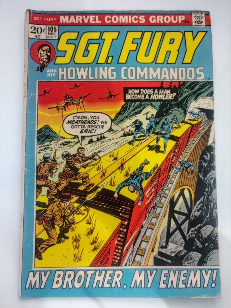 Sgt. Fury and His Howling Commandos Vol. 1 (1963) #105 Newsstand, Hobbies & Toys, Books ...