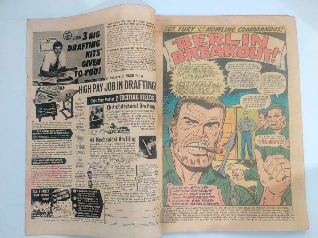 Sgt. Fury and His Howling Commandos Vol. 1 (1963) #103 Newsstand, Hobbies & Toys, Books ...