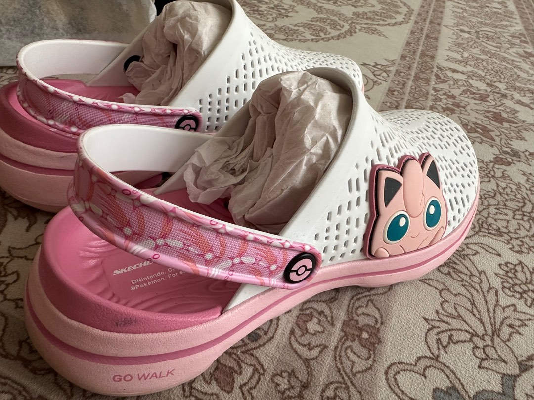 Skechers GoWalk Pokemon Pink, Women's Fashion, Footwear, Flipflops and ...