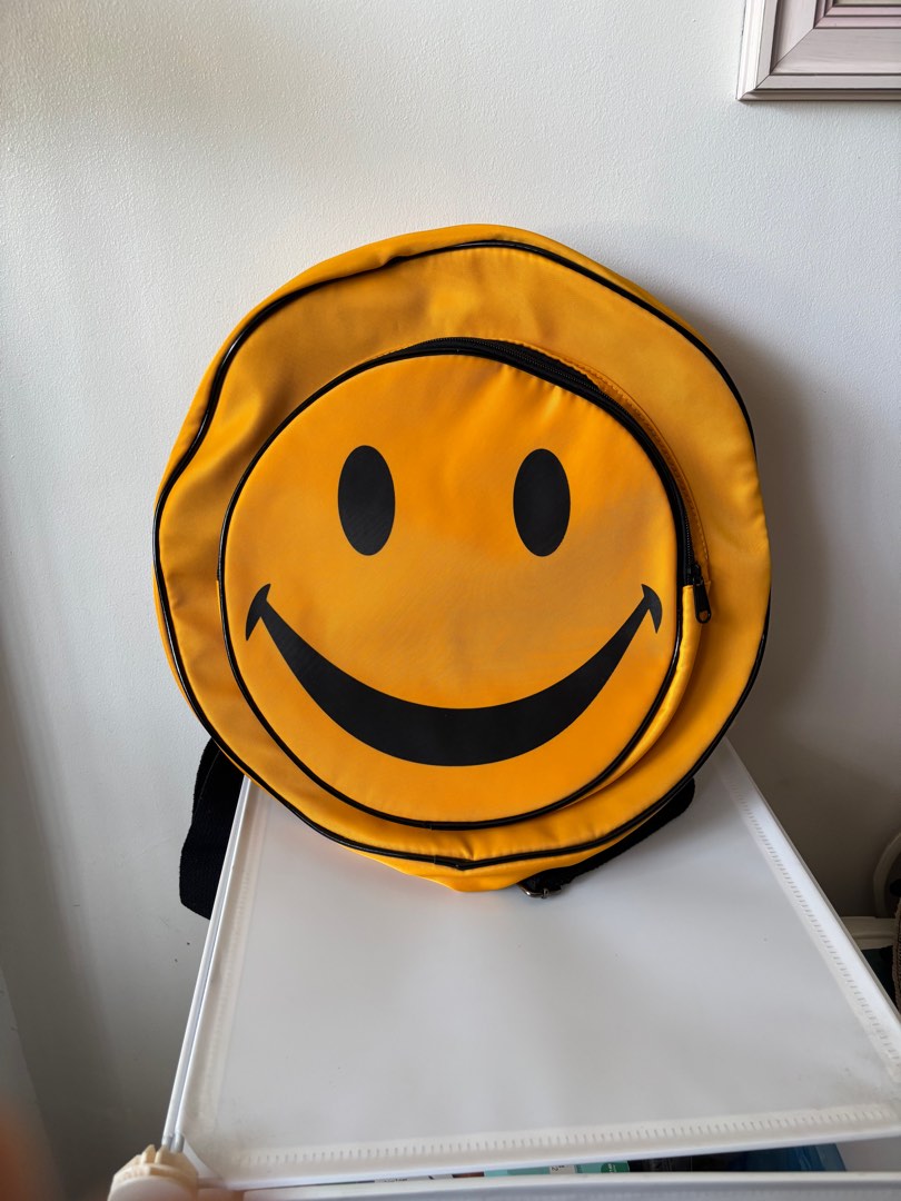 Smiley large bag, Women's Fashion, Bags & Wallets, Backpacks on Carousell