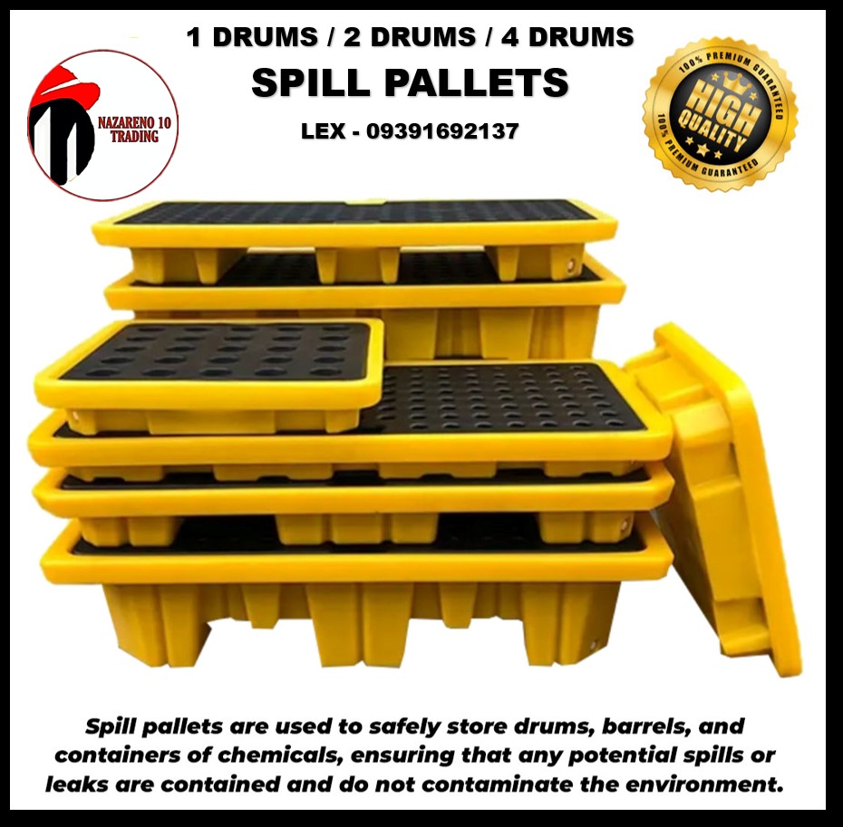 spill pallet 1/2/4 drums spill pallet, Commercial & Industrial ...