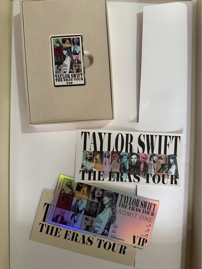 Taylor Swift Eras Tour in SG VIP 1 Package (Incomplete), Hobbies & Toys ...