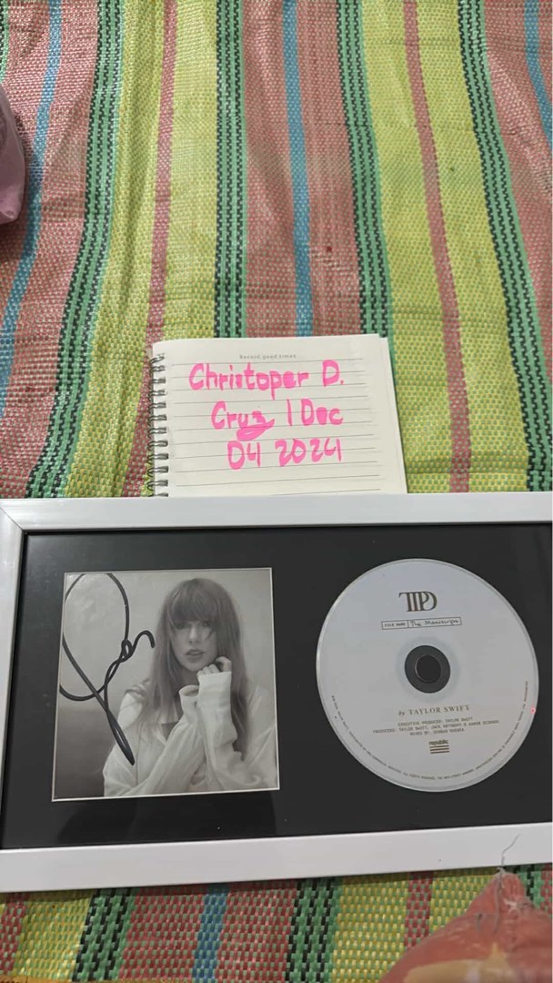 Taylor swift ttpd signed cd, Hobbies & Toys, Music & Media, CDs & DVDs ...