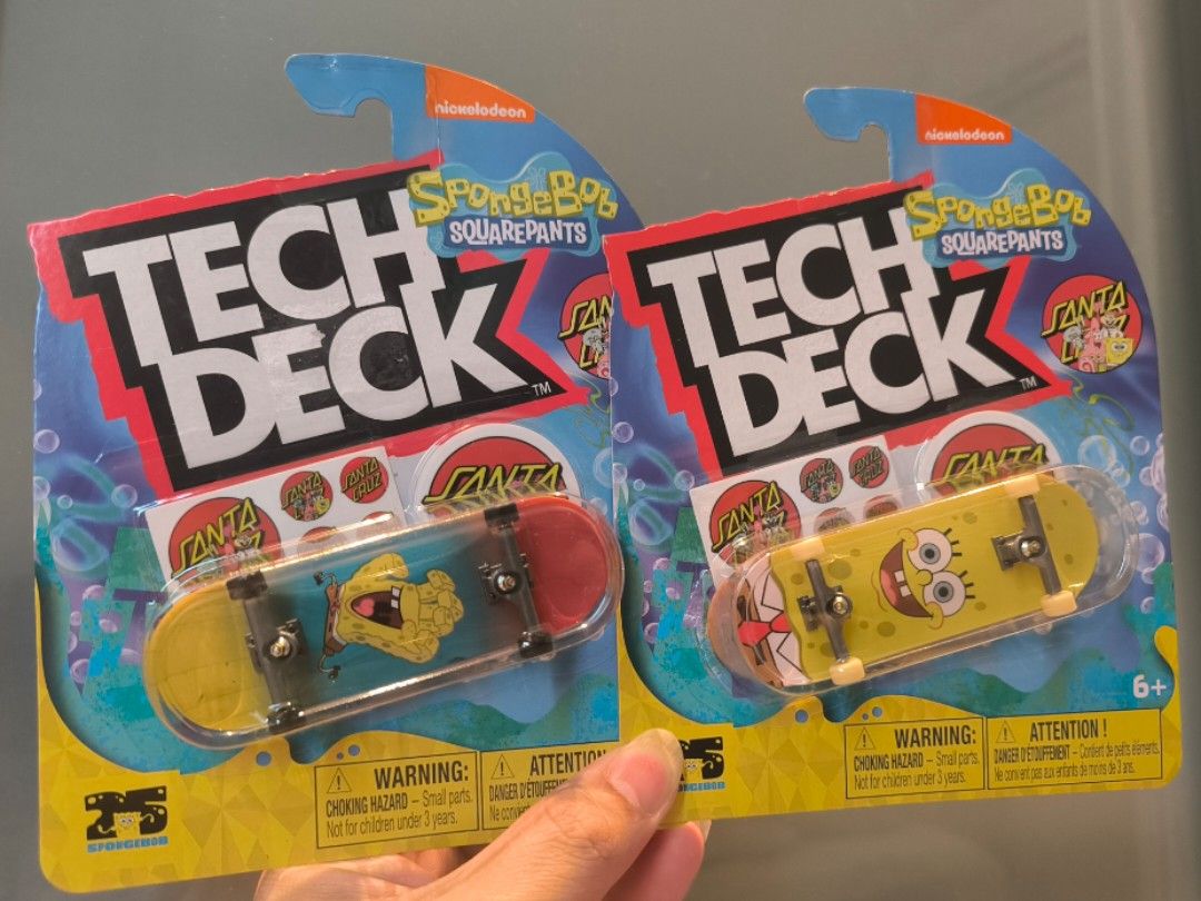 Tech Deck Spongebob Santa Cruz Skateboard Collection Nickelodeon ...
